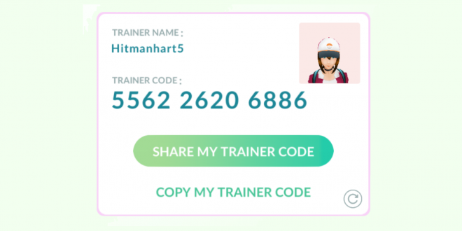 POKEMON GO TRAINER CODE – מפלצות כיס